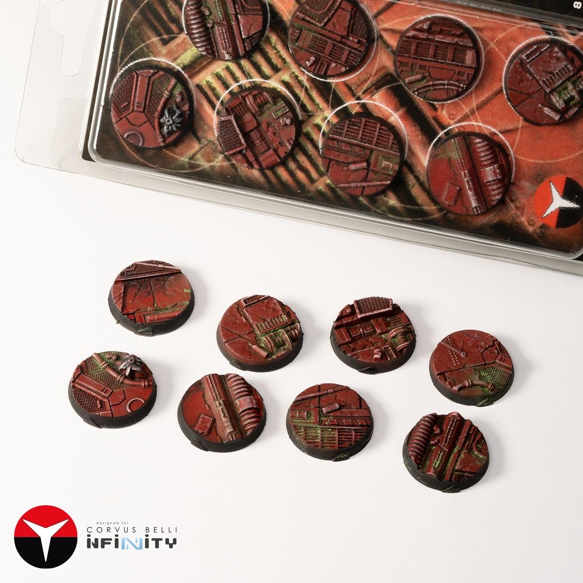 Nomad Crew Deck Bases, Round 25mm (x8) - GamersGrass